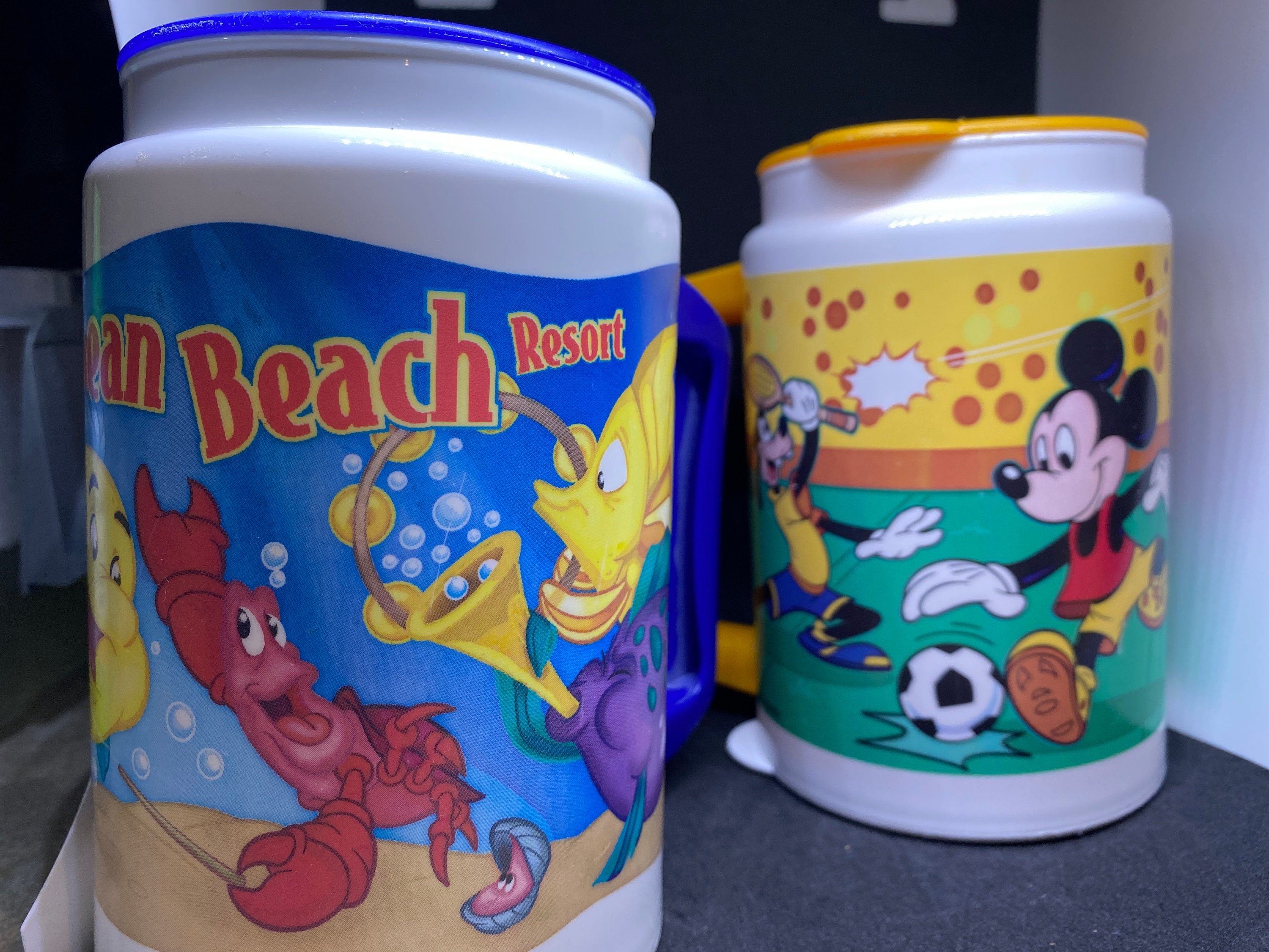 Vintage Disney World Cups From Resorts Caribbean Beach and All Star ...