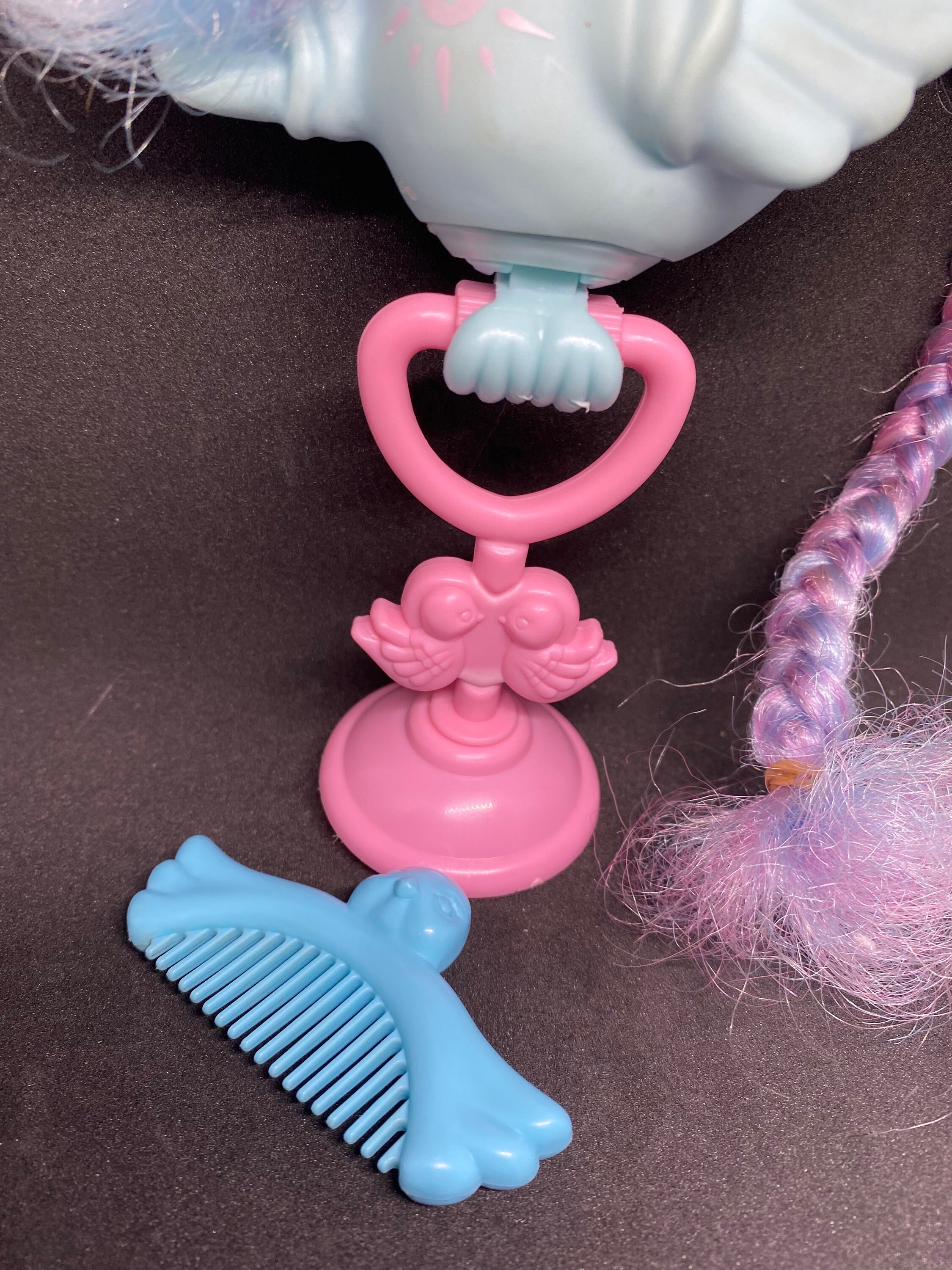 1987 Twinkle Tale Fairy Tair Bird With Stand and Brush - Etsy