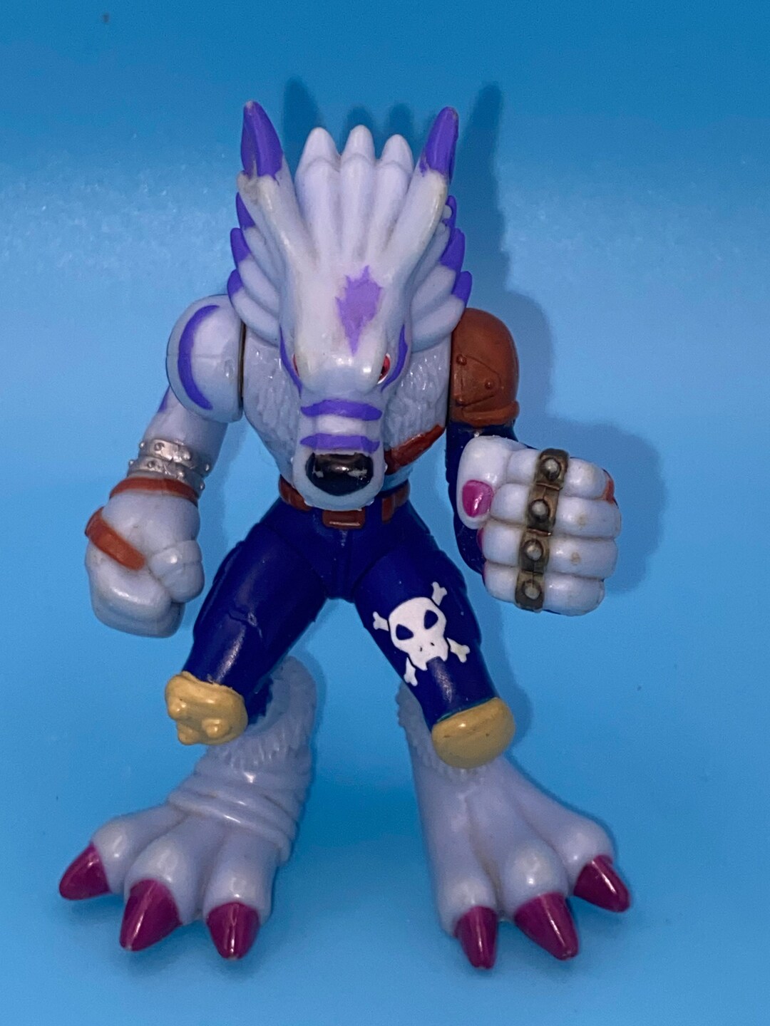 Digimon Digital Monsters, Weregarurumon 3 Punching Figure 1999 Bandai ...