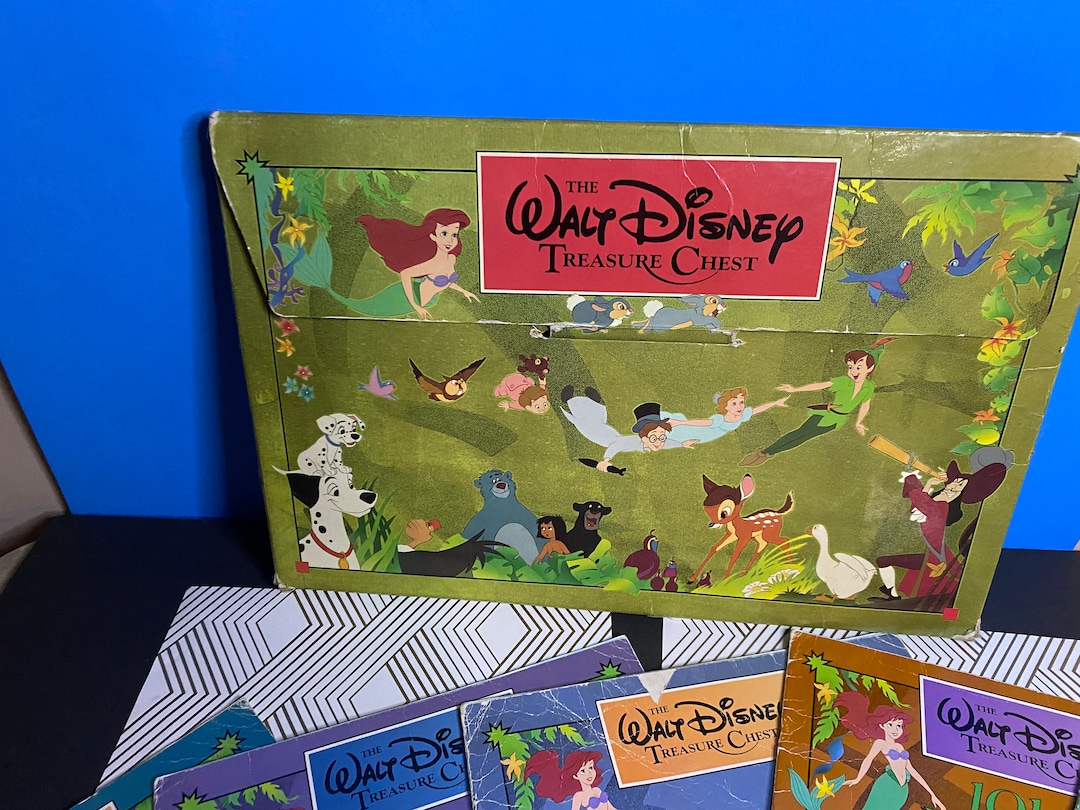 The Walt Disney Treasure Chest 1991 Set of 7 Oversized Story Books - Etsy