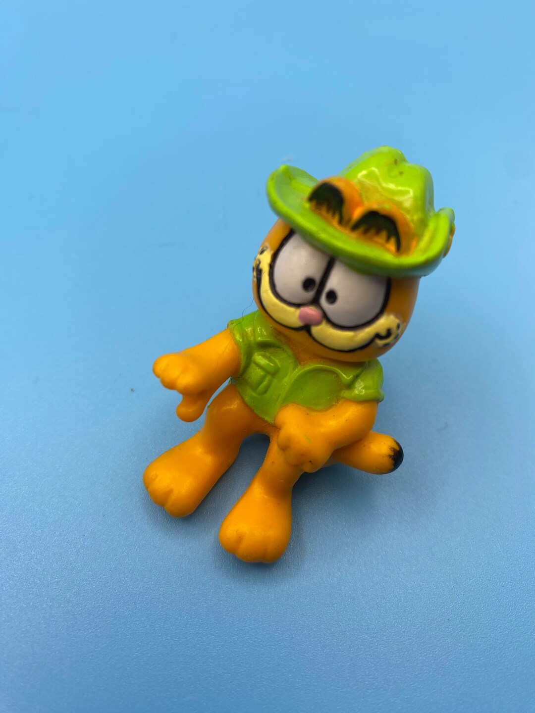 Vintage 1981 Garfield Cat Safari Figure - Etsy