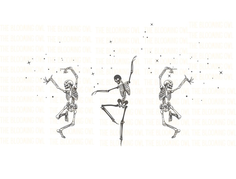 Dancing Skeletons, SVG, PNG Digital Download Only - Sublimation ...