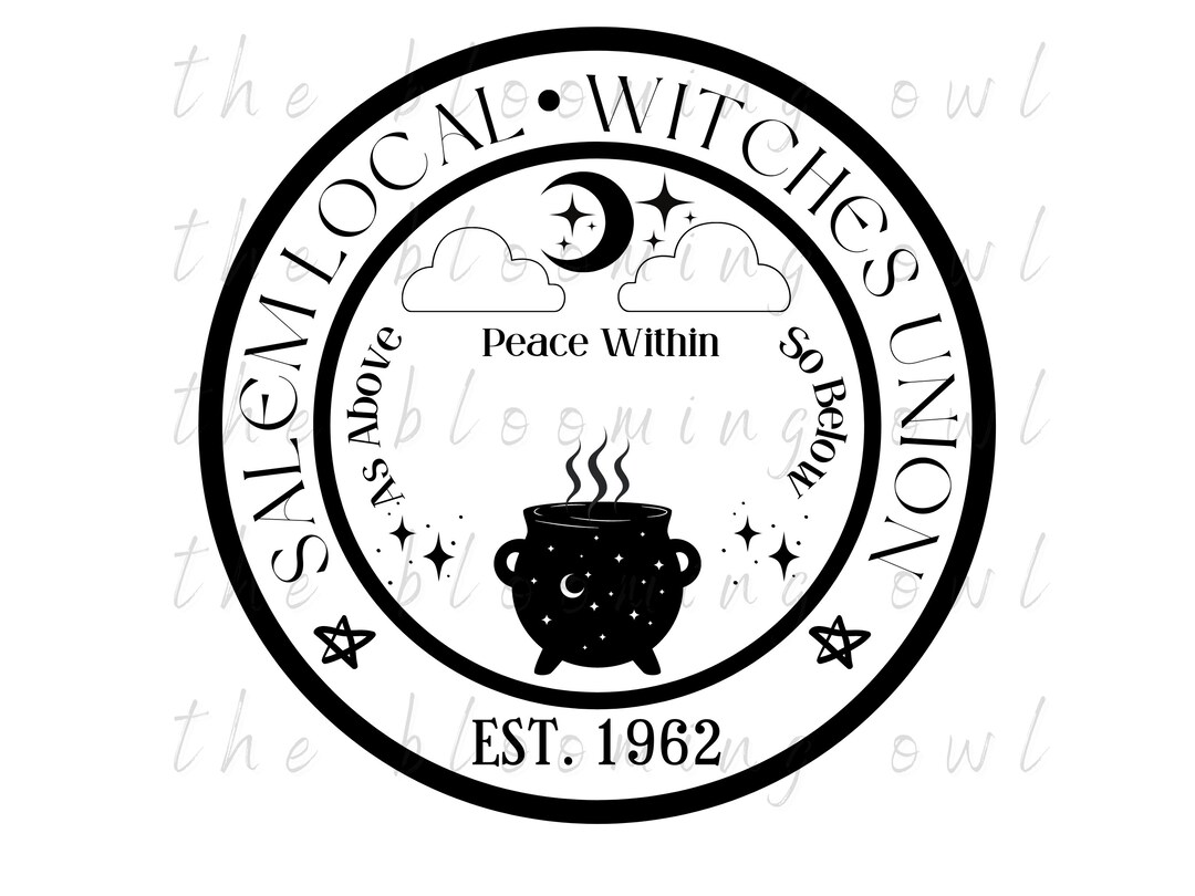 Salem Local Witches Union, Witches Svg, Witch Svg, Salem Svg, Halloween ...