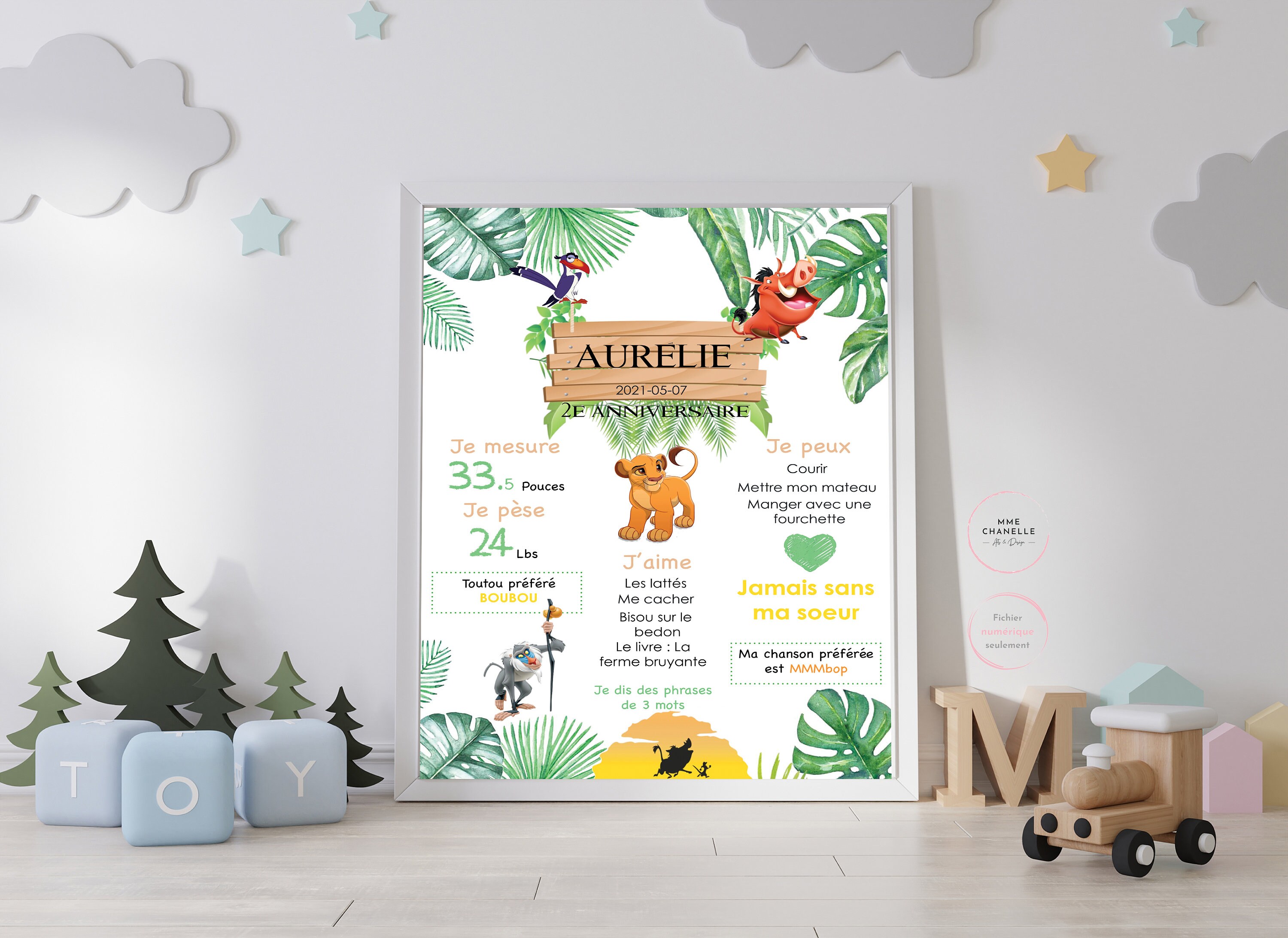 Lion King Themed Birthday Poster Birthday Theme Lion King - Etsy