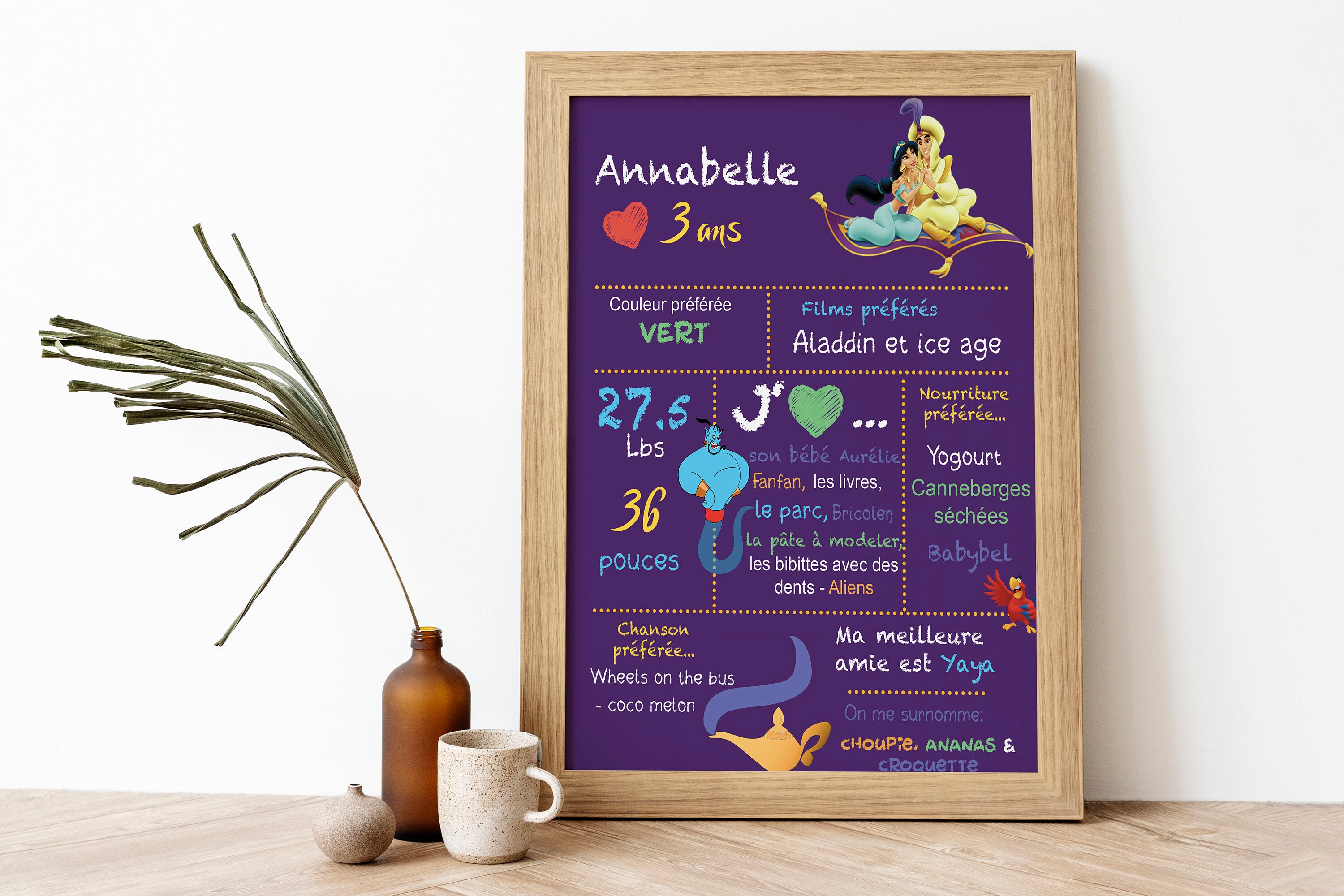 Aladdin Themed Birthday Poster, Birthday Theme, Aladin, Poster ...