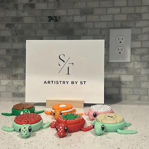 Turtle Fidget Clickers | Fruit Series Keychains and Sensory Toys ...