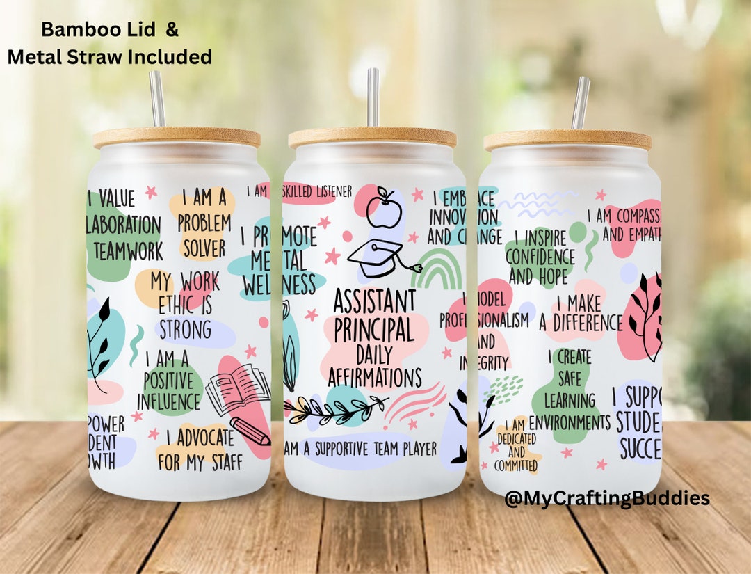 Assistant Principal Daily Reminder Affirmations| Motivational Beer Can ...