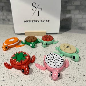 Turtle Fidget Clickers | Fruit Series Keychains and Sensory Toys ...
