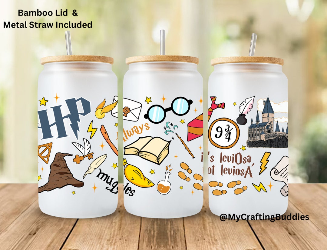 Wizard Magic Beer Can | Glass HP Mug | Magic Mug | Iced Coffee Cup | HP ...