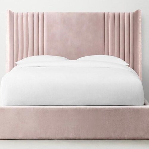 White Wooden Sleigh Style Bed Frame Single/king/super King - Etsy