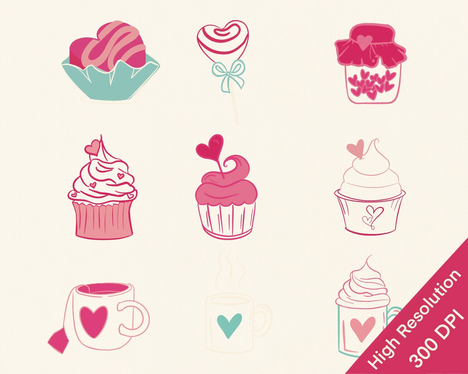 Valentines Day Clipart Bundle | Valentine Clip Art | Love Clipart ...