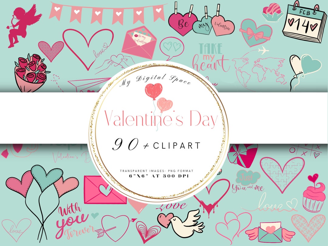 Valentines Day Clipart Bundle | Valentine Clip Art | Love Clipart ...
