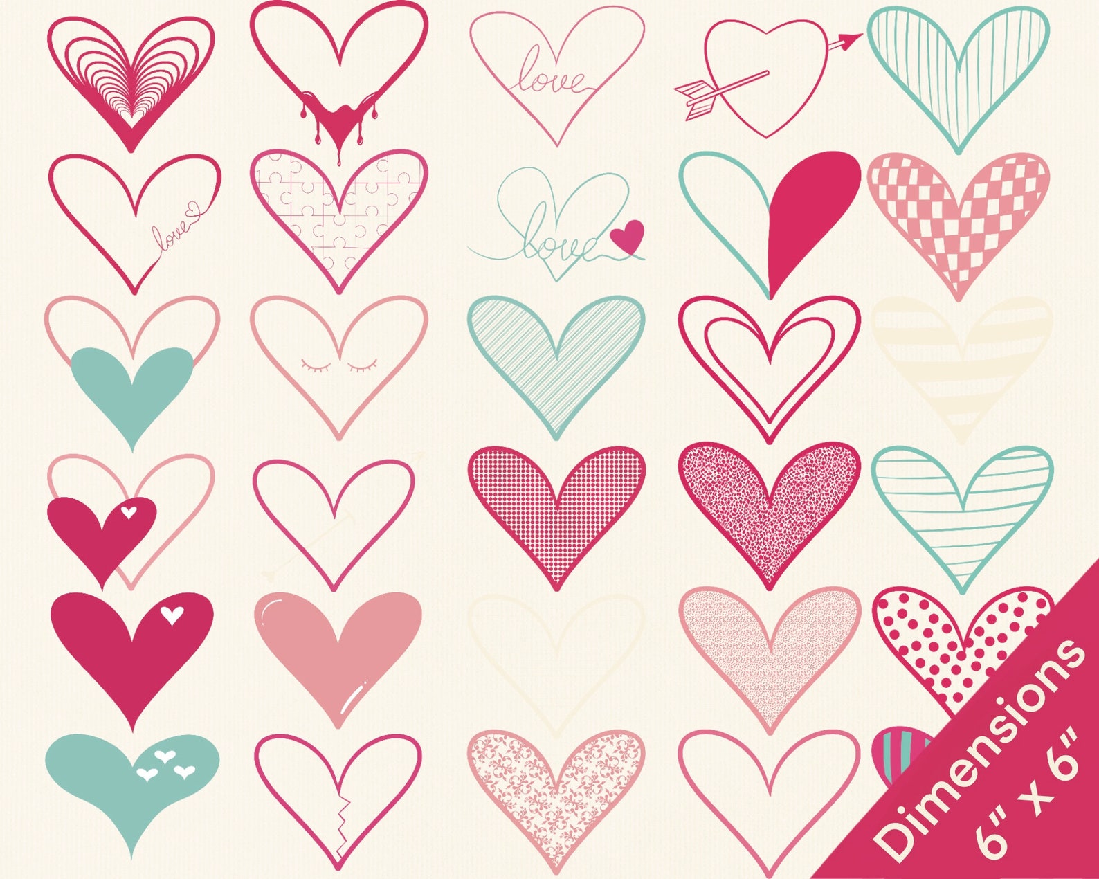 Valentines Day Clipart Bundle | Valentine Clip Art | Love Clipart ...