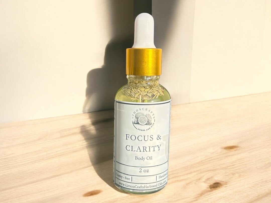 Focus & Clarity Body Oil – Mental Clarity Blend for Teacher Wellness - Etsy