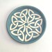 Celtic Knot Stoneware Plate, Handmade Decorative Ceramic Dish for Home ...