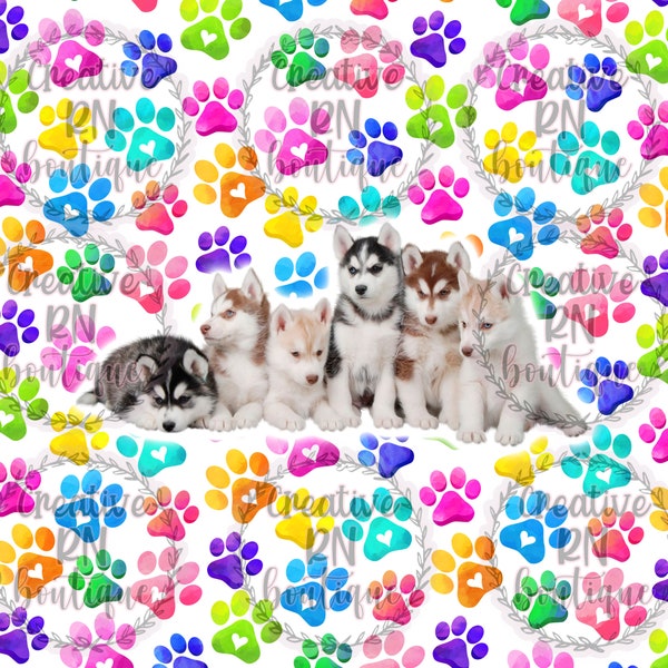 Huskies Paw Print - Etsy