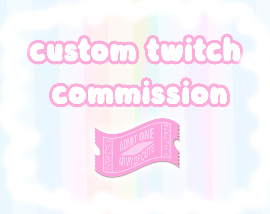 Custom Twitch Commission Limited Slot! Stream * Customised * Stream ...