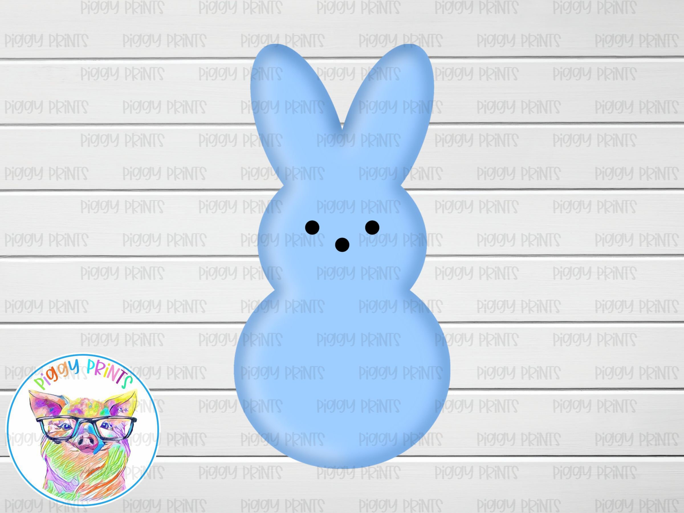 Easter Bunny Peeps Clip Art/marshmallow - Etsy