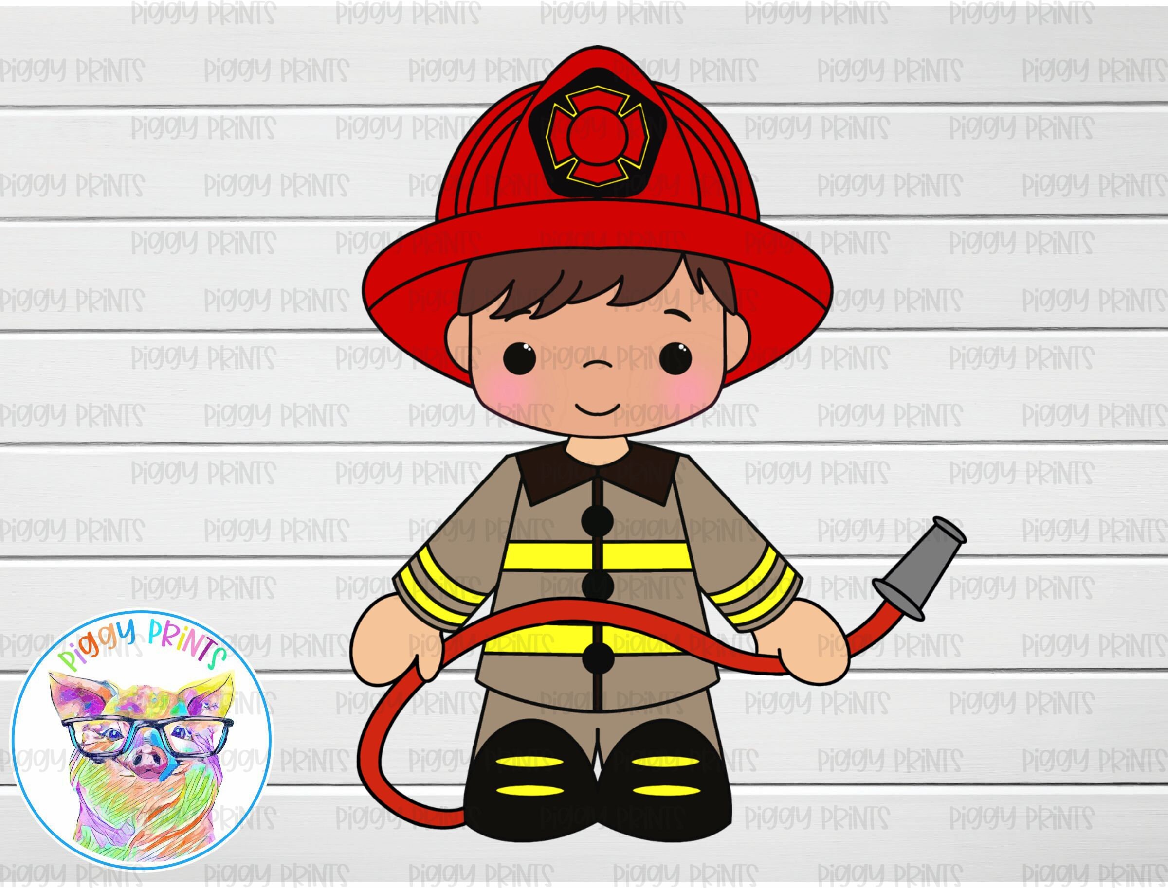Firefighter Clip Art/graphics/instant Digital Download/png/printables ...