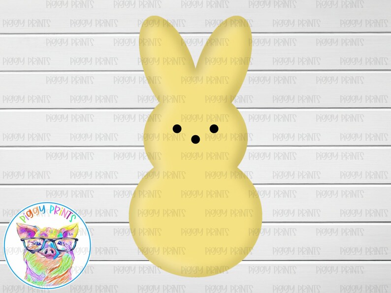 Easter Bunny Peeps Clip Art/marshmallow - Etsy