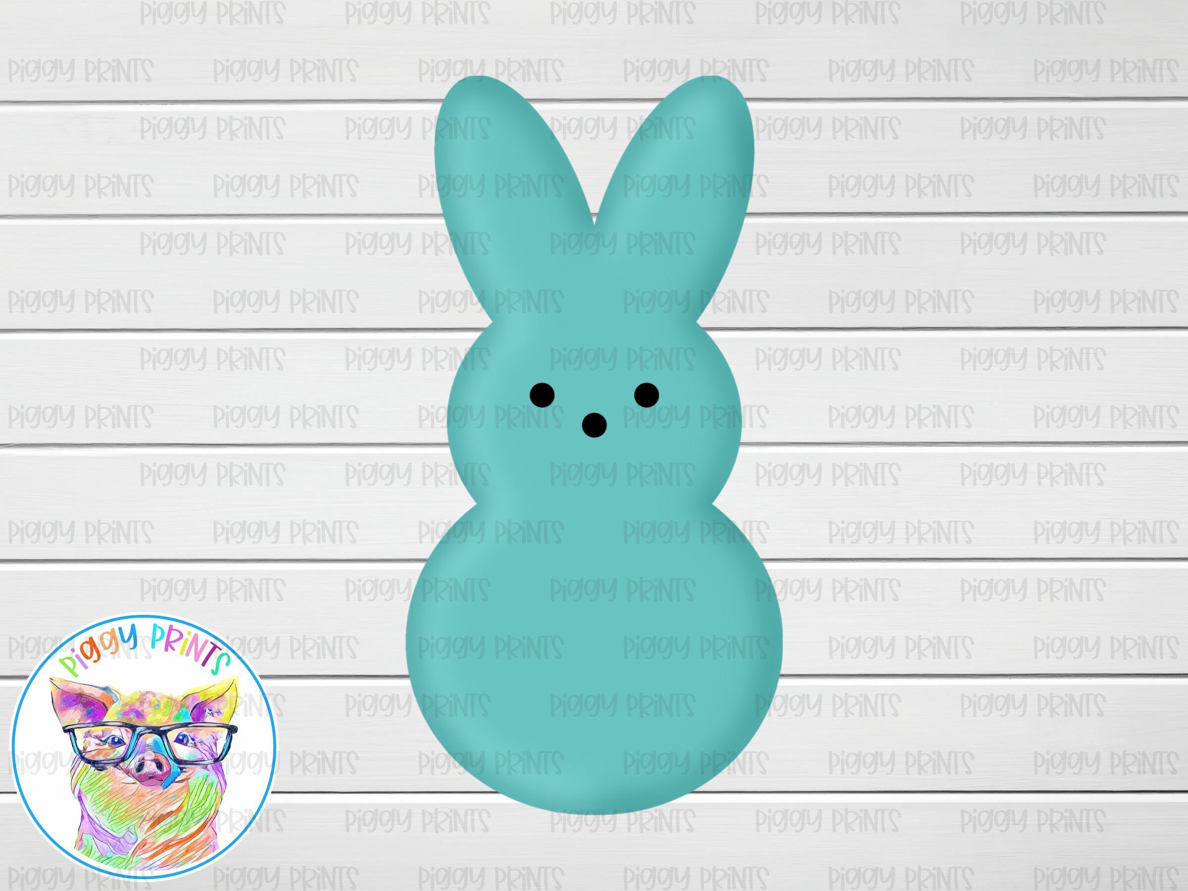 Easter Bunny Peeps Clip Art/marshmallow - Etsy
