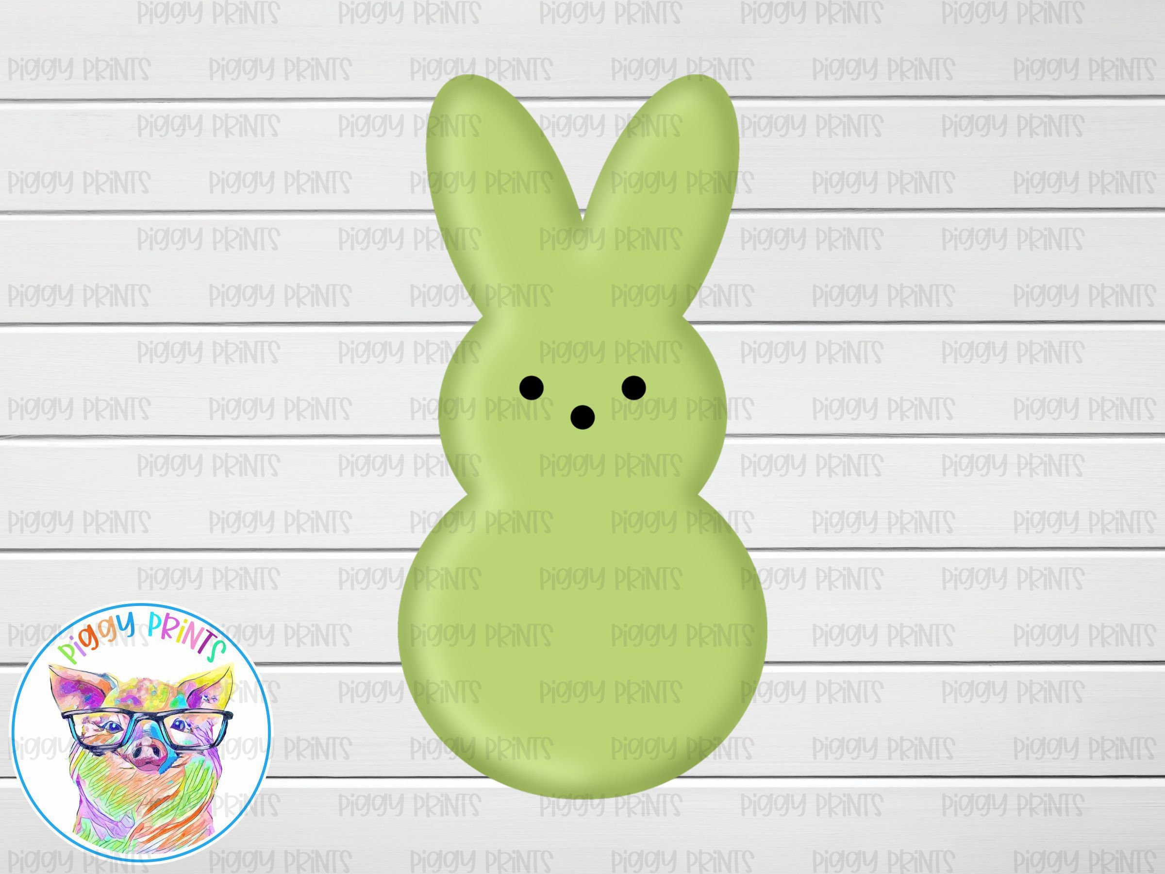 Easter Bunny Peeps Clip Art/marshmallow - Etsy