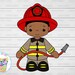 Firefighter Clip Art/graphics/instant Digital Download/png/printables ...