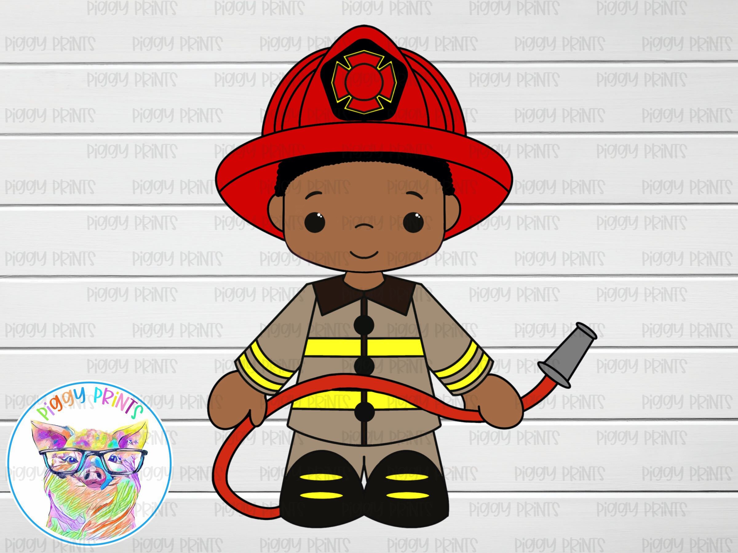 Firefighter Clip Art/graphics/instant Digital Download/png/printables ...