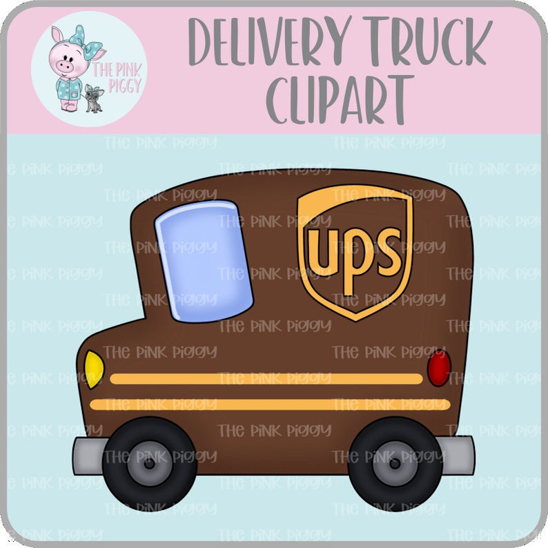 UPS Truck Clipart/image - Etsy