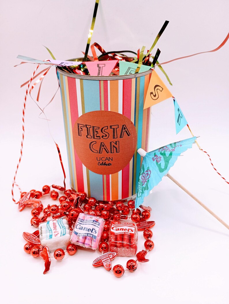 FIESTA Themed Gift in a Can - Unique & Fun Celebration Present - Mail ...