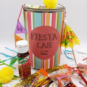 FIESTA Themed Gift in a Can Unique & Fun Celebration Present Mail-ready ...