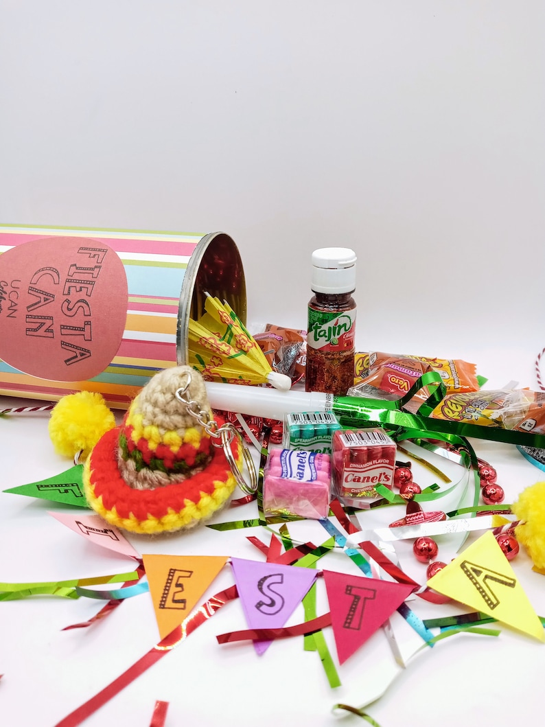 FIESTA Themed Gift in a Can Unique & Fun Celebration Present Mail-ready ...