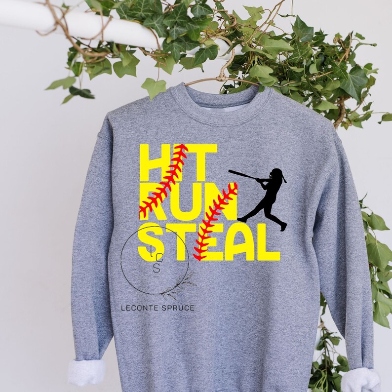 Softball PNG, Hit Run Steal, Sublimation, Png/jpg - Etsy