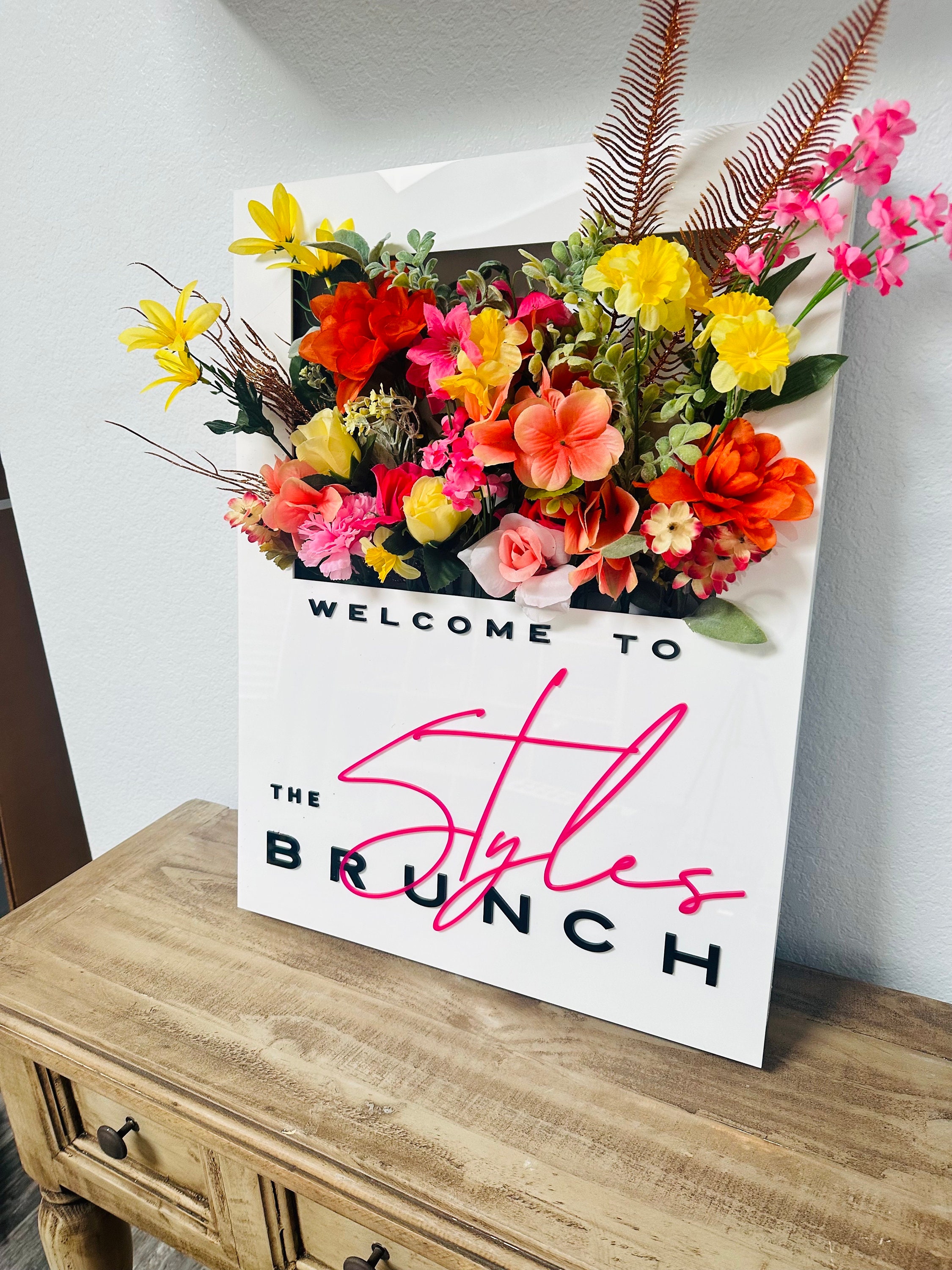 Custom Flower Box / Wedding Flower Box / Christmas Flower Box / Entry ...