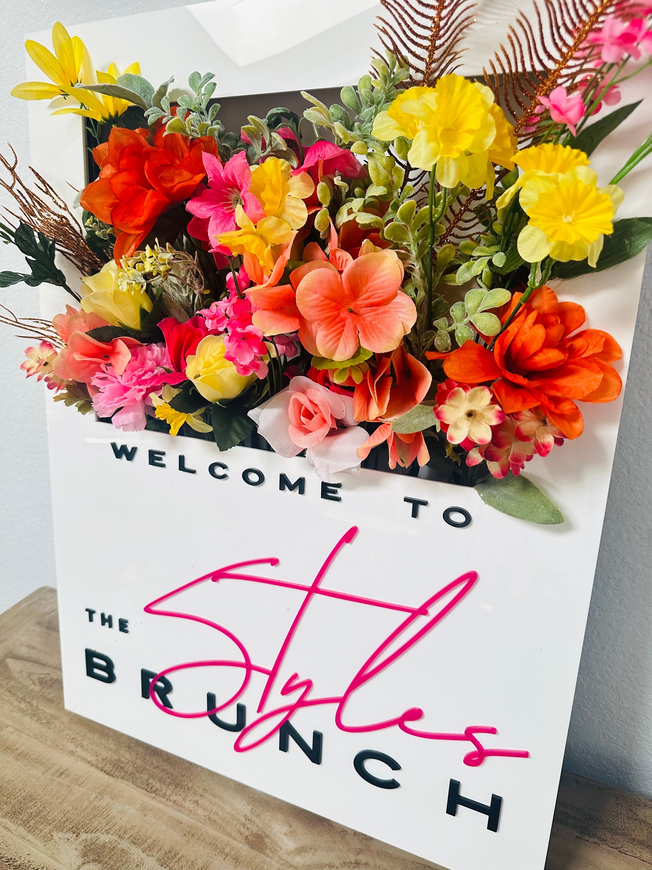 Custom Flower Box / Wedding Flower Box / Christmas Flower Box / Entry ...