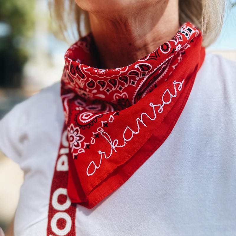 Red Bandana Pillows - Etsy