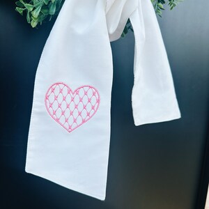 Chic Heart Valentine's Day Wreath Sash Personalization Optional - Etsy