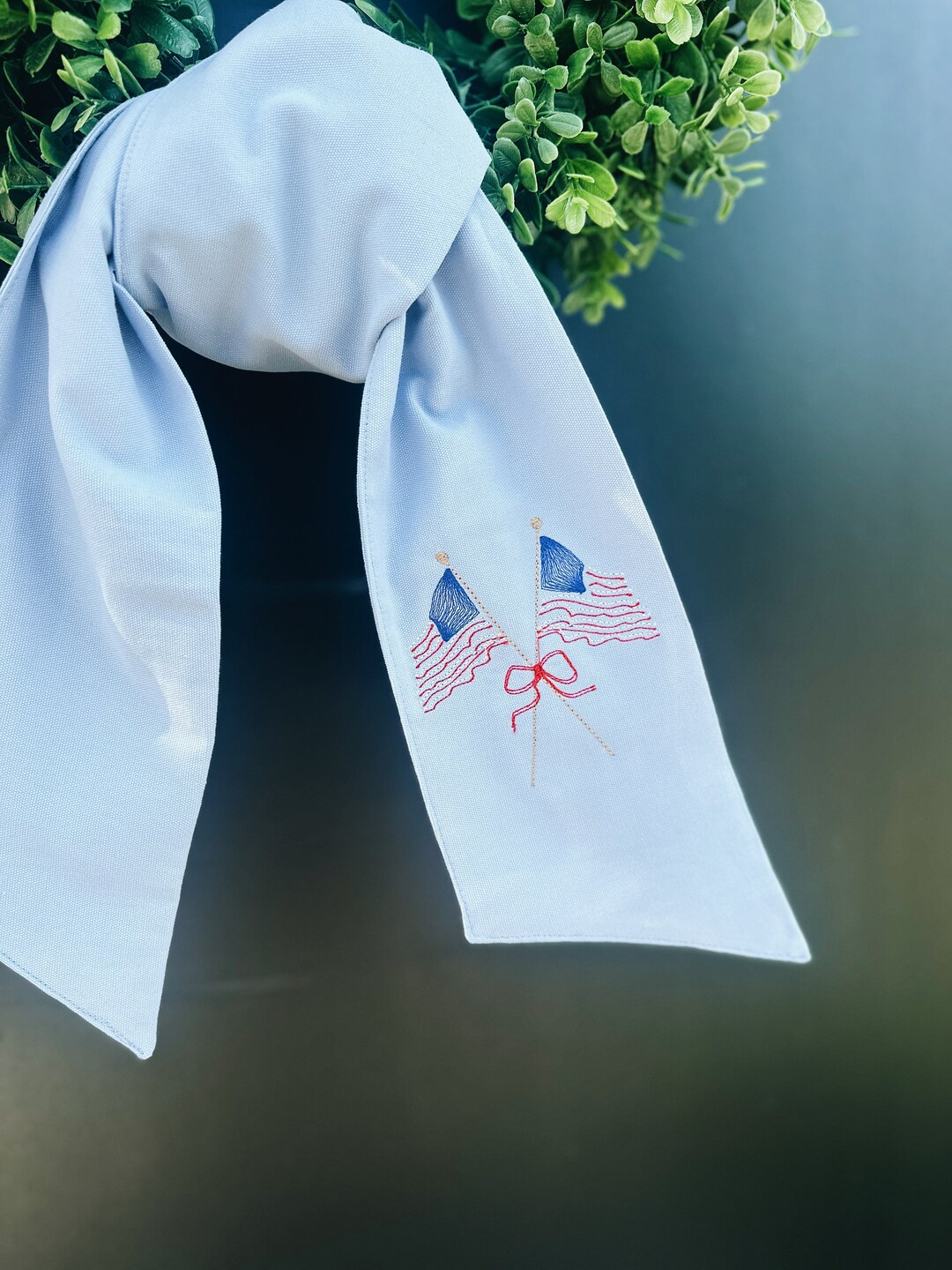 American Flag Wreath Sash - Personalization Optional - Etsy