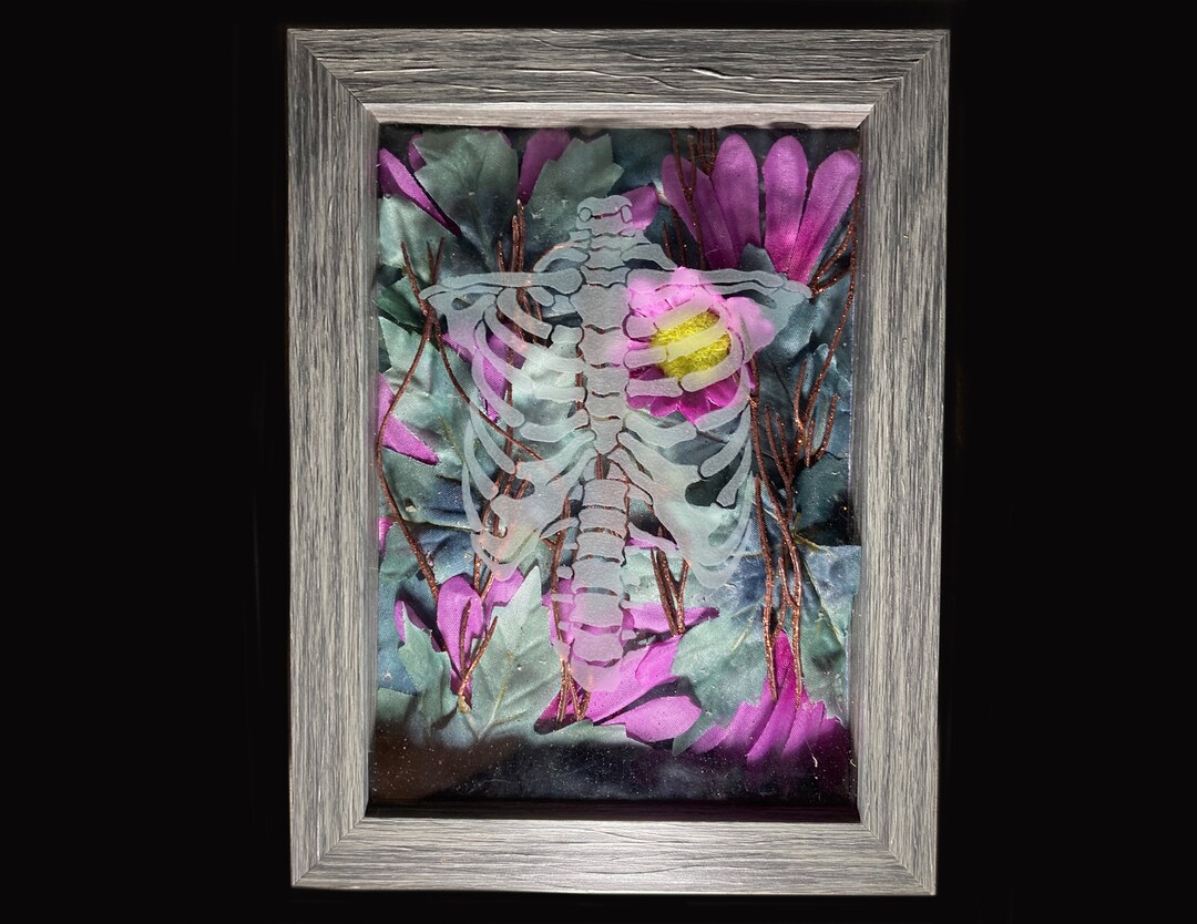 Skeleton Engraved Shadow Box - Etsy