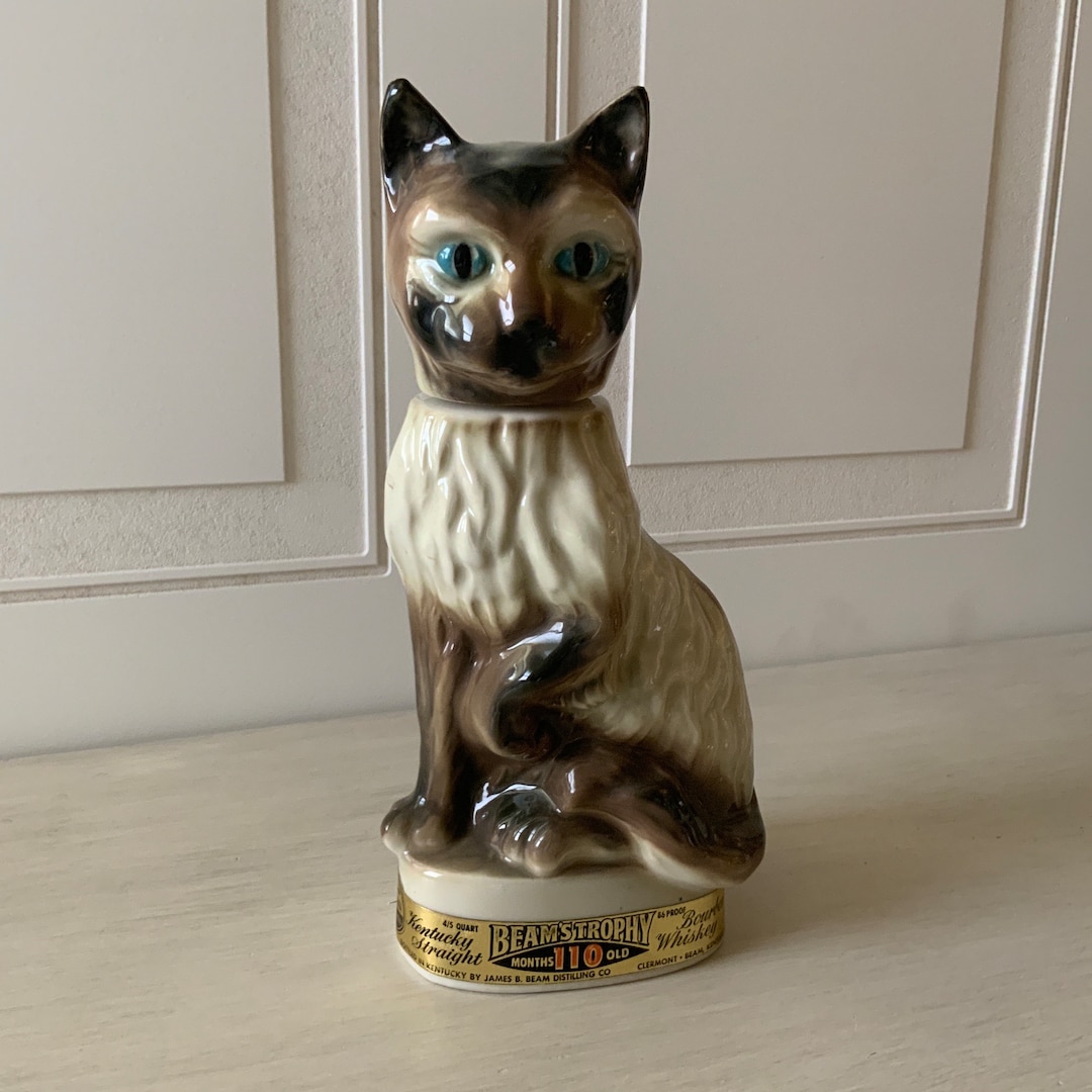 1967 Jim Beam Bourbon Whiskey Bottle Siamese Cat Empty - Etsy