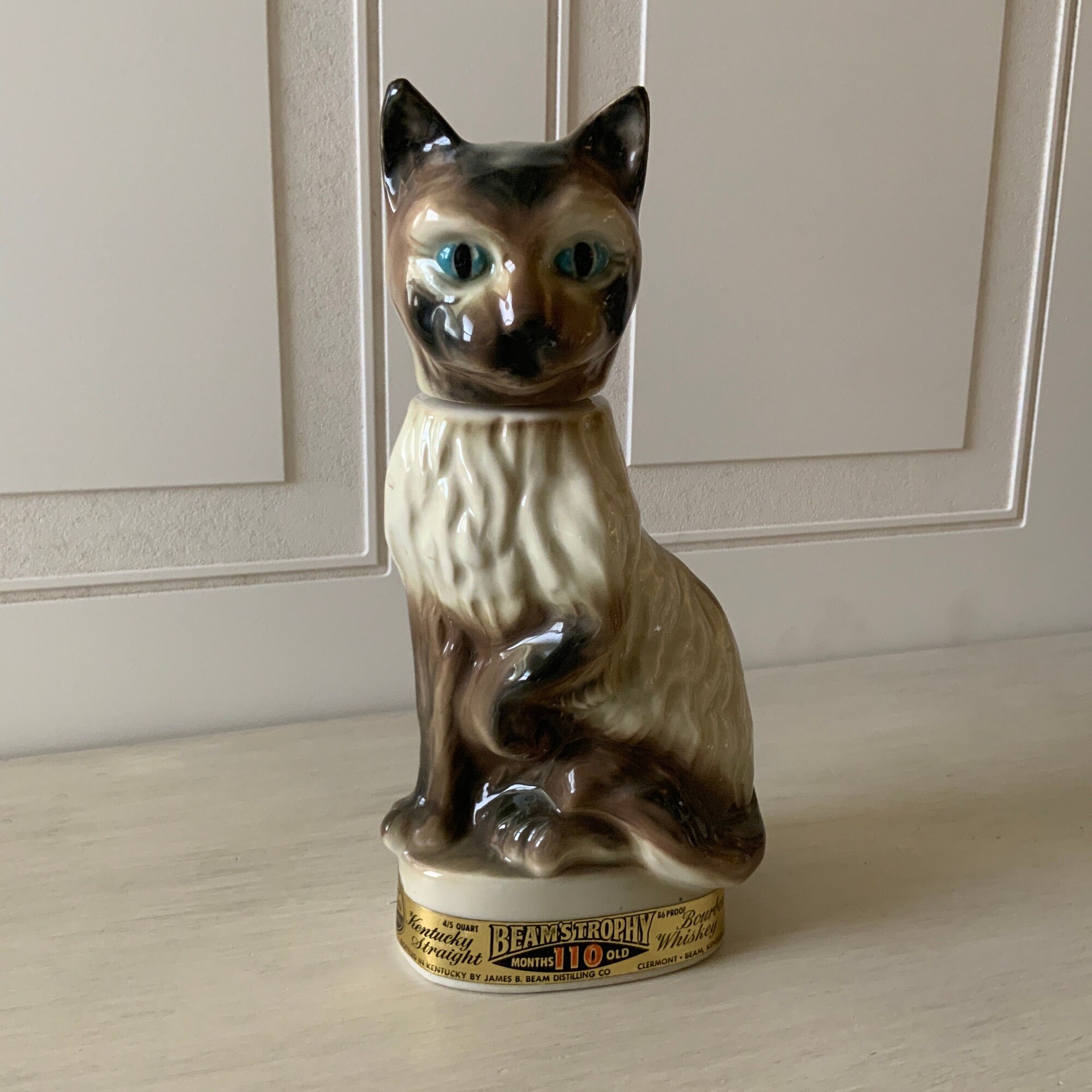 1967 Jim Beam Bourbon Whiskey Bottle Siamese Cat Empty - Etsy