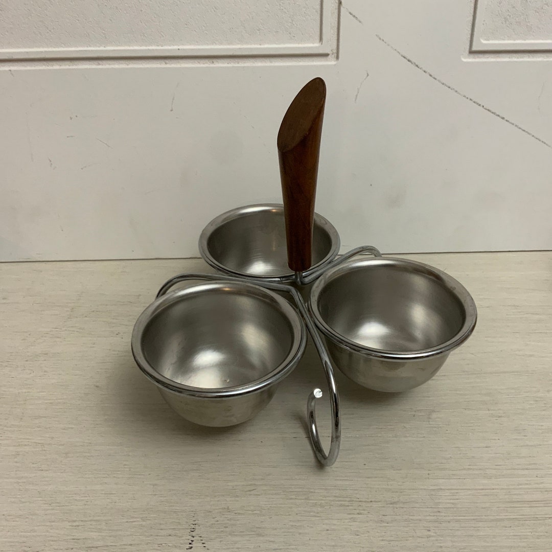 Vintage Stainless Steel Condiment Holder - Etsy