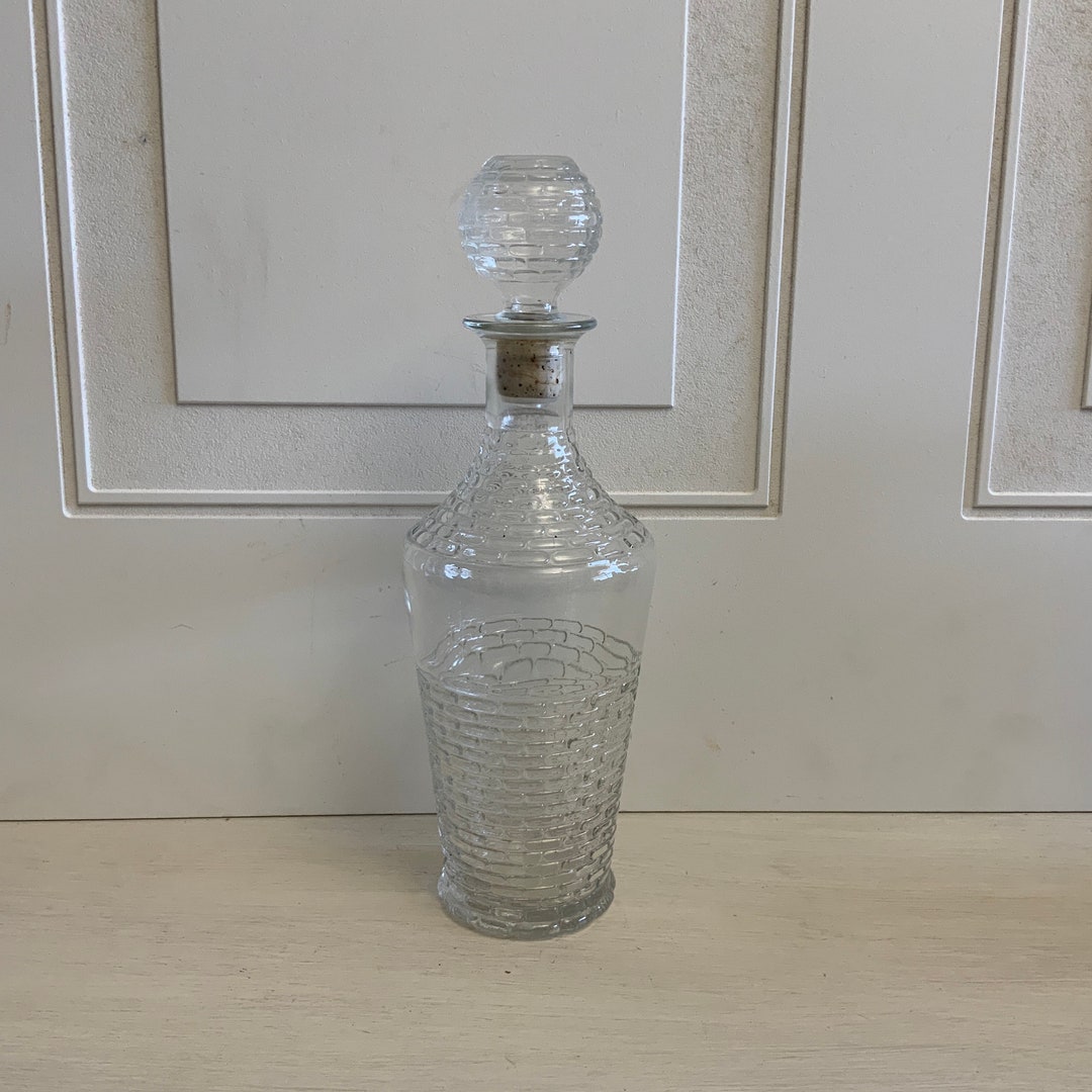 Vintage Glass Liquor Decanter - Etsy