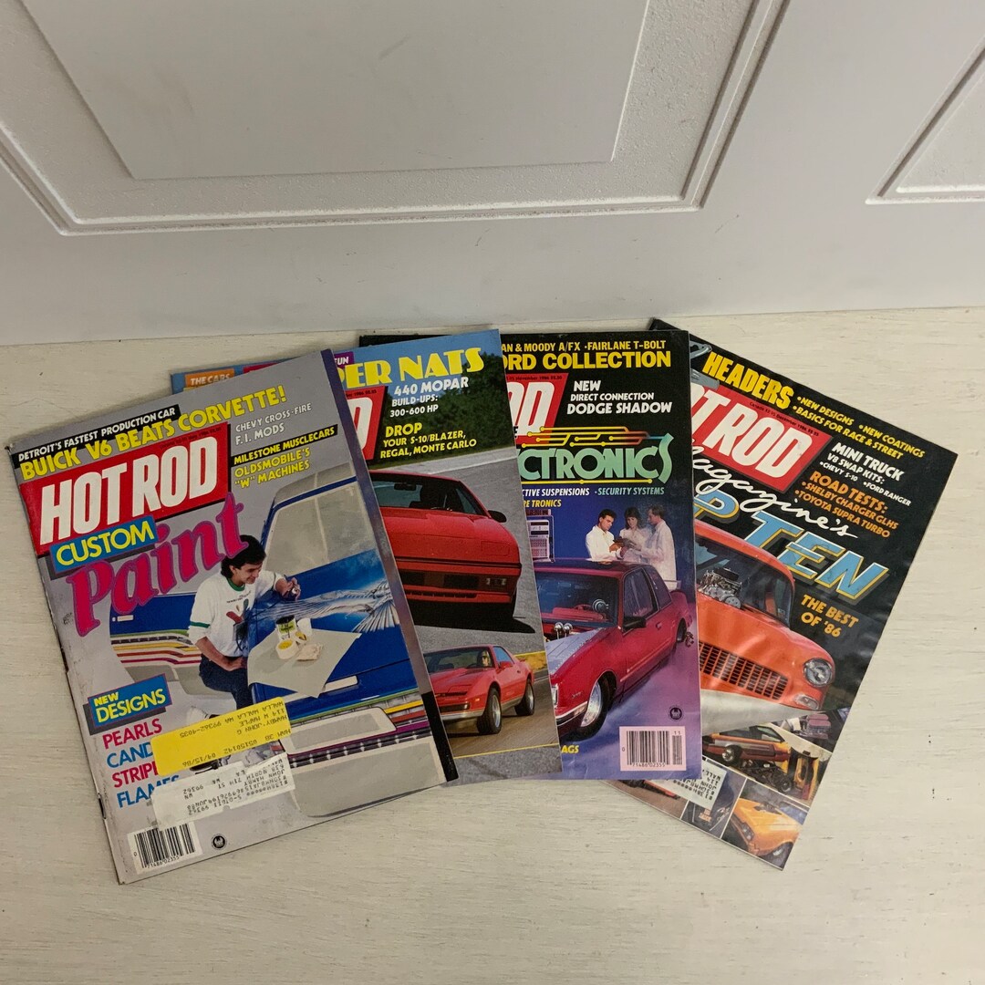 Vintage 1986 Hot Rod Magazines - Etsy