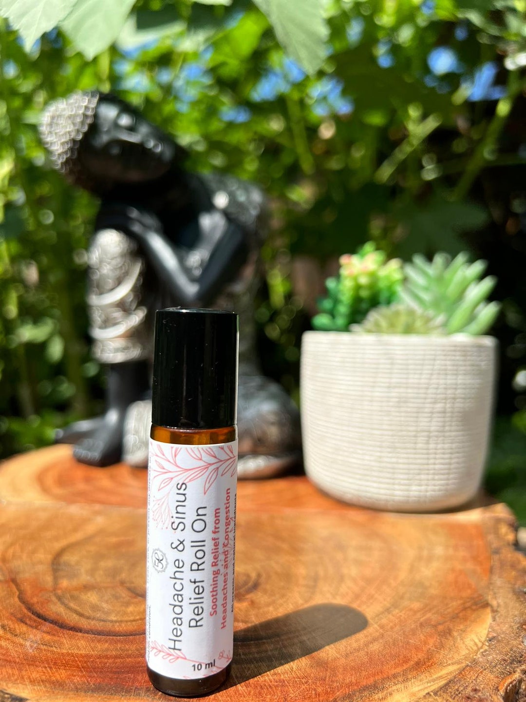 Natural Headache Relief, Herbal Migraine Oil, Soothing Temple Essential ...