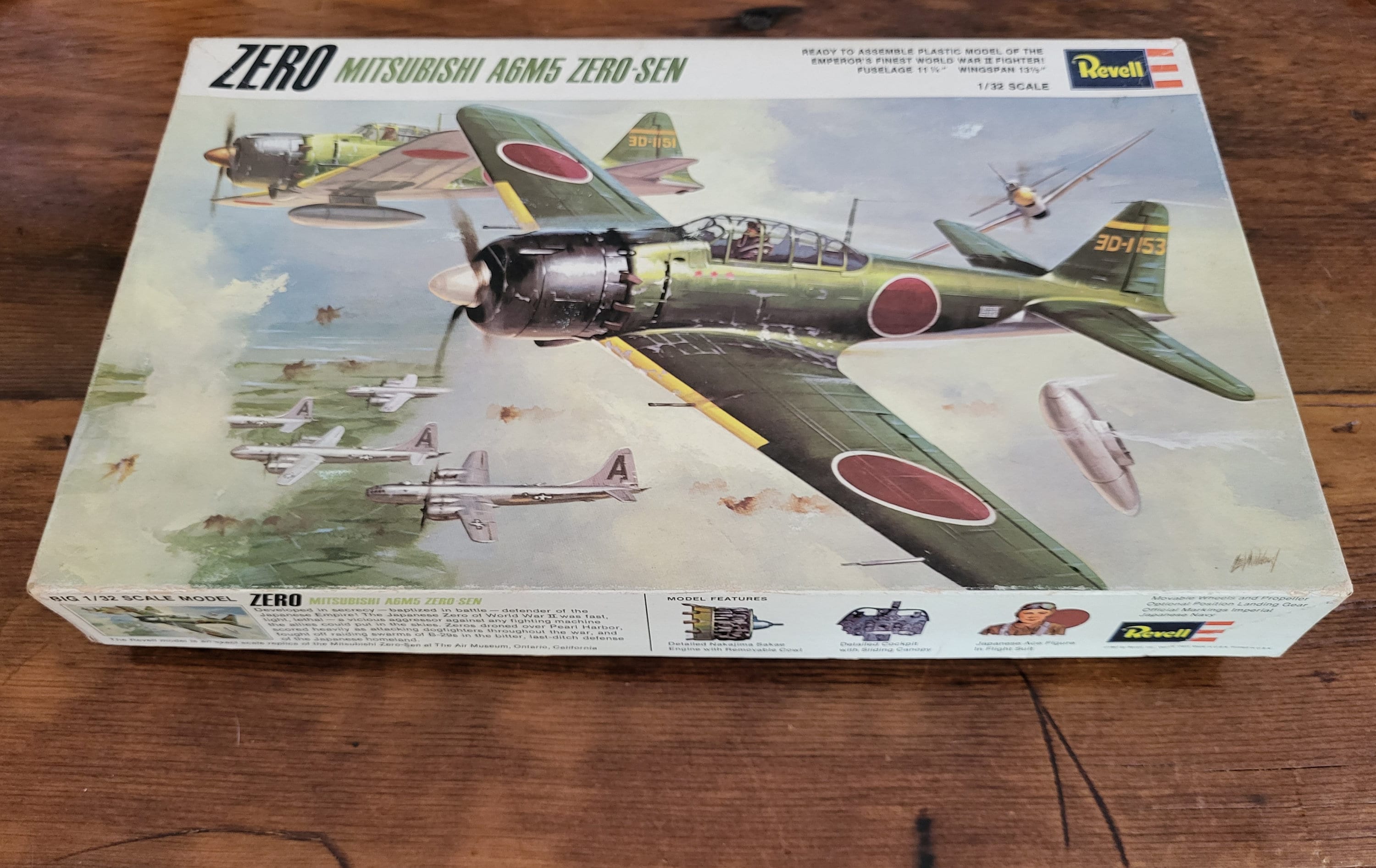 VINTAGE Revell 1/32 Scale Zero Mitsubishi A6M5 Zero-sen Model - Etsy