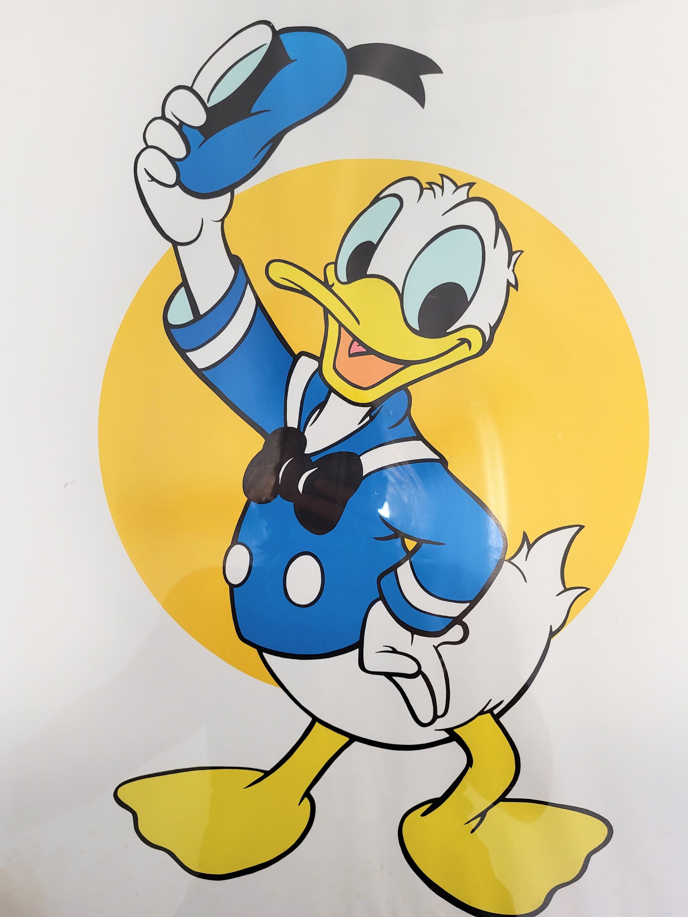 Vintage 1985 Donald Duck Poster By Walt Disney Productions Etsy