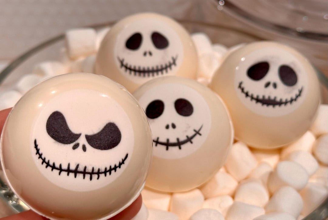 Hot Chocolate Bombs - Jack Skellington - Box of 4 Sweet Cocoa Bombs - Etsy