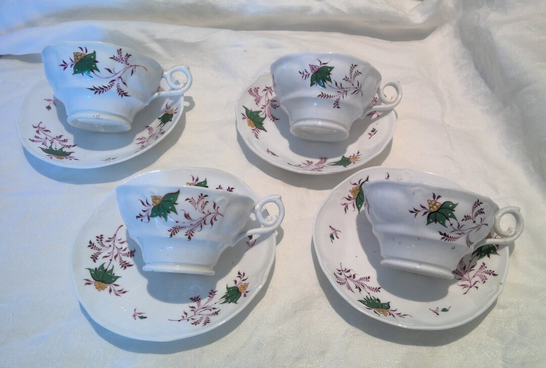 Sprig Cups and Saucers - Etsy