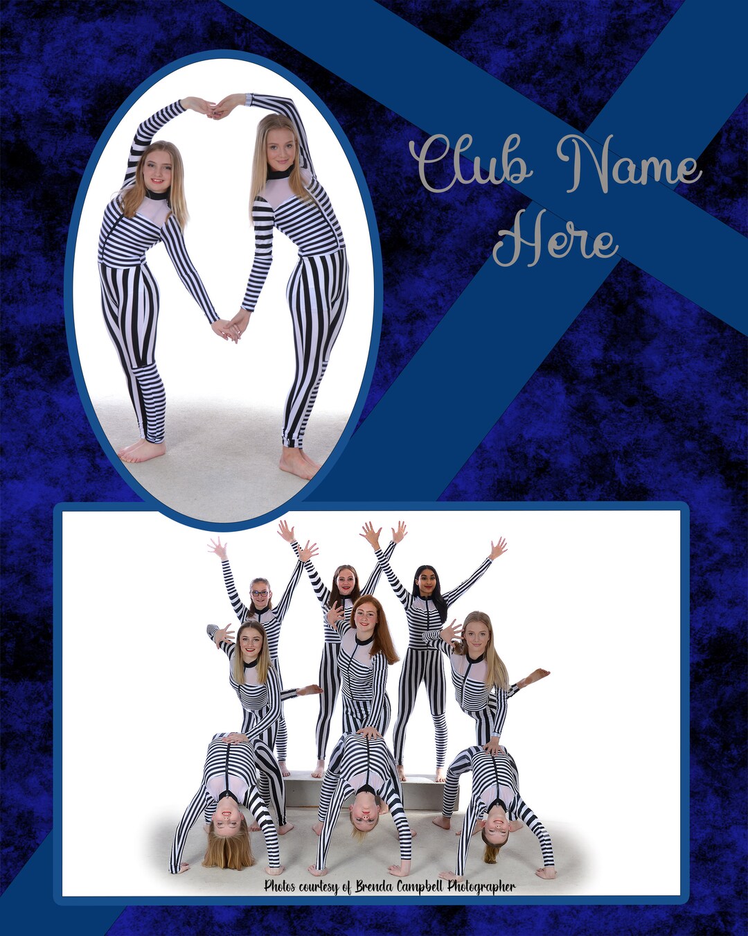Dance Memory Mate Sports 8x10 Vertical Template - Etsy